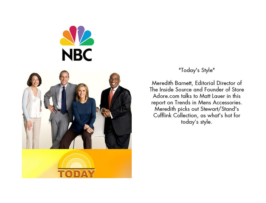 PRESS // NBC TODAY SHOW, MEN'S STYLE – STEWART/STAND®